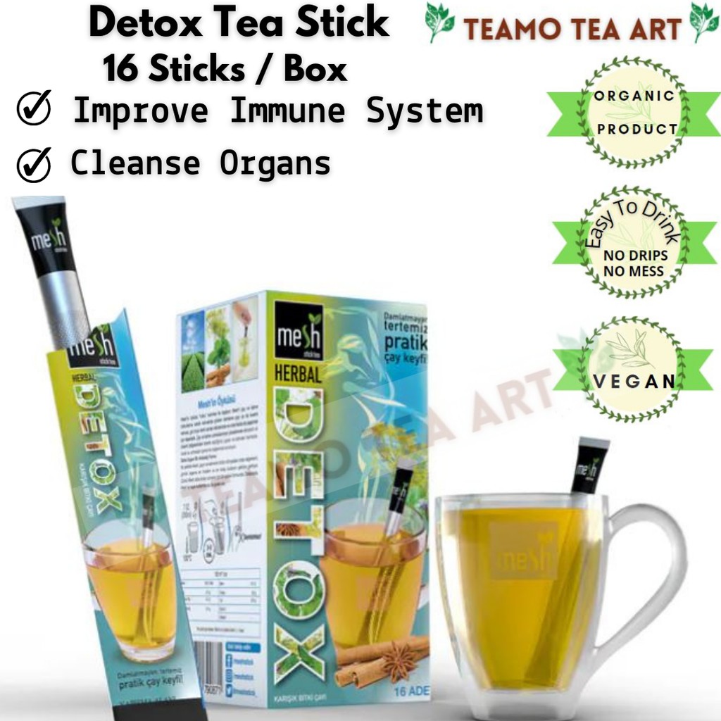 🍃TEAMO TEA ART🍃 MESH Stick Tea / Detox Tea / Box / Tea Stick ...