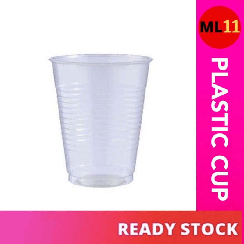 (100 PCS) NGD Disposable 8oz Party Drinking Plastic Cup Party Cup / Cawan Plastik F08 | Shopee ...