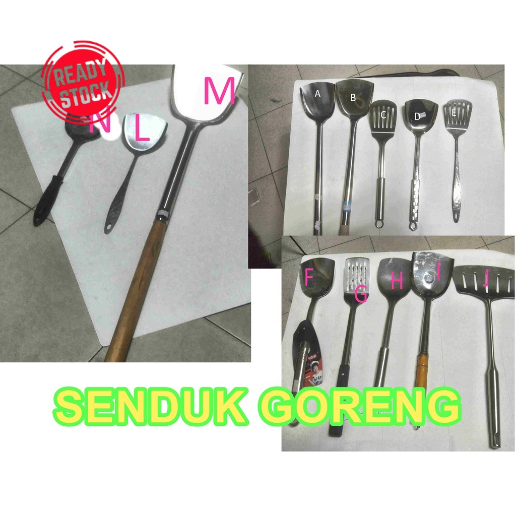 SUDIP/ SPATULA BESI TEBAL STAINLESS STEEL | Shopee Malaysia