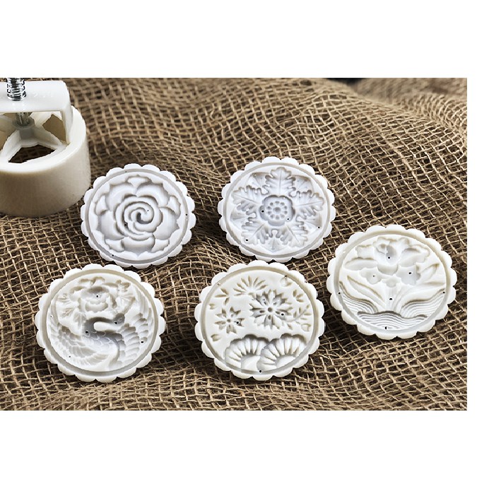 5-sided bird and flower moon cake mold 125g - 200g | Shopee Malaysia