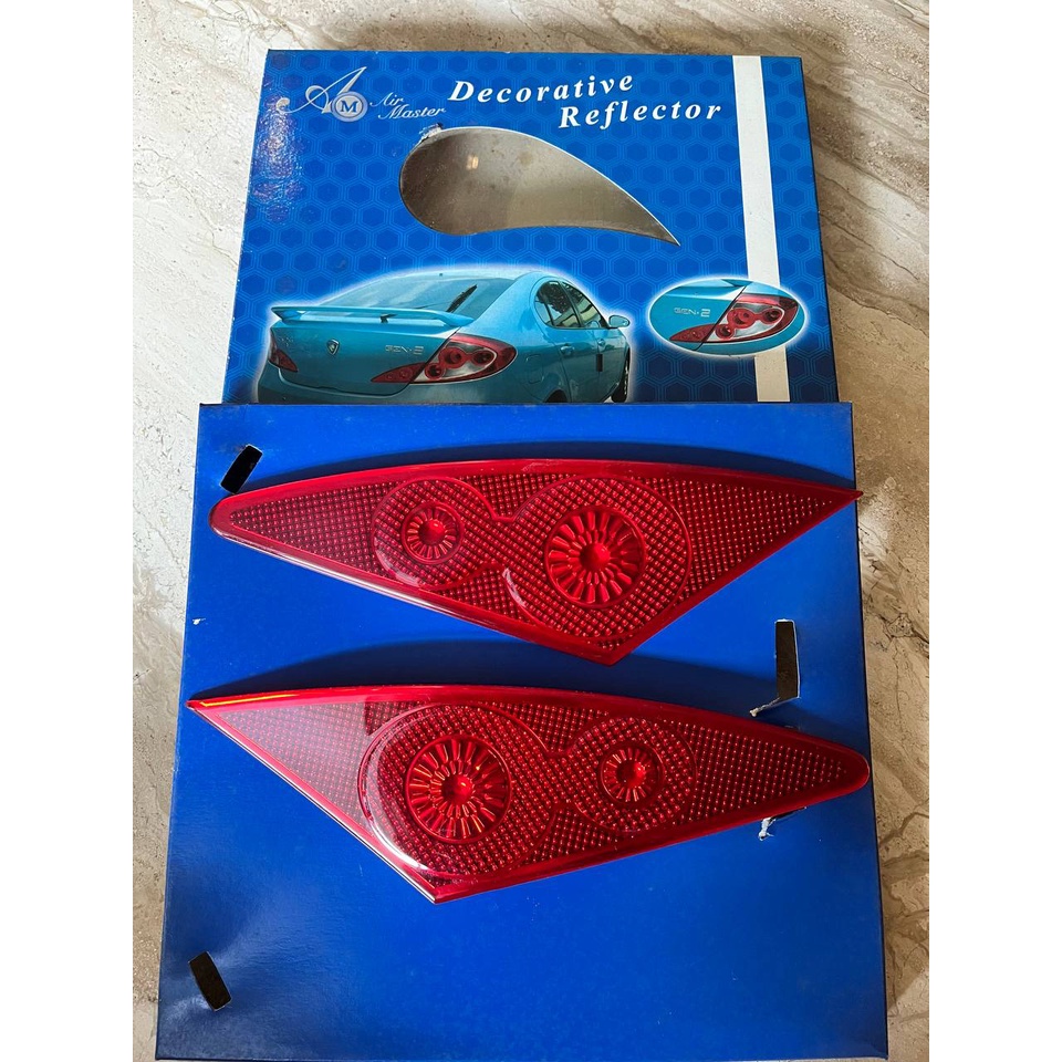 PROTON GEN 2 REAR REFLECTOR RED COLOUR (1 PAIR) | Shopee Malaysia