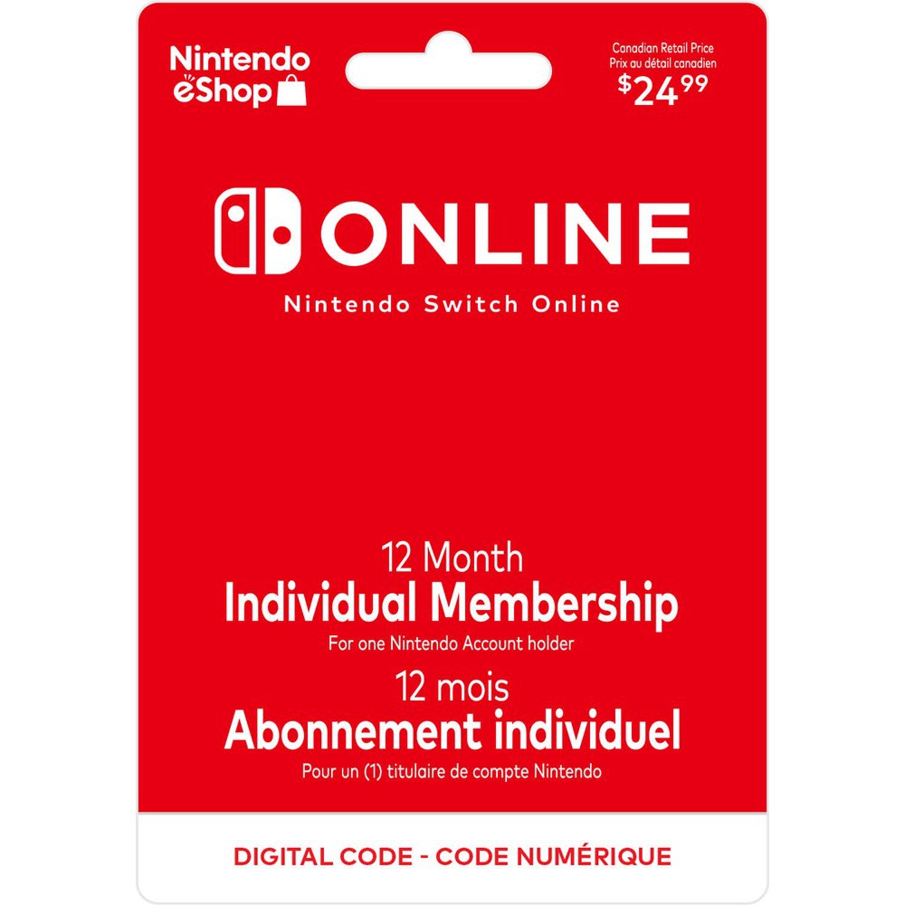 Nintendo Switch Online eShop Individual Membership / Family Membership ...