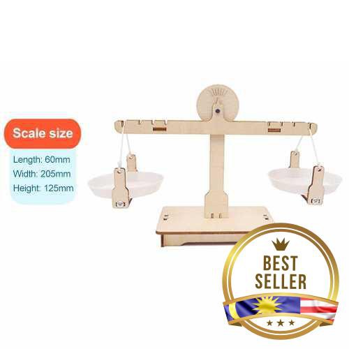 DIY Balance Scale Lever Wooden Weighing Scale Educational Balancing Toy ...
