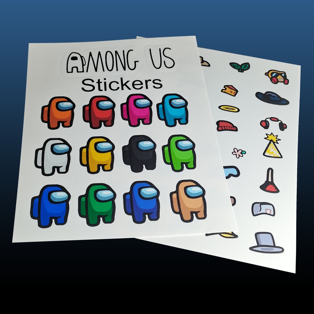 Among Us Stickers - Kiss Cut - Waterproof and Scratch-proof | Shopee ...