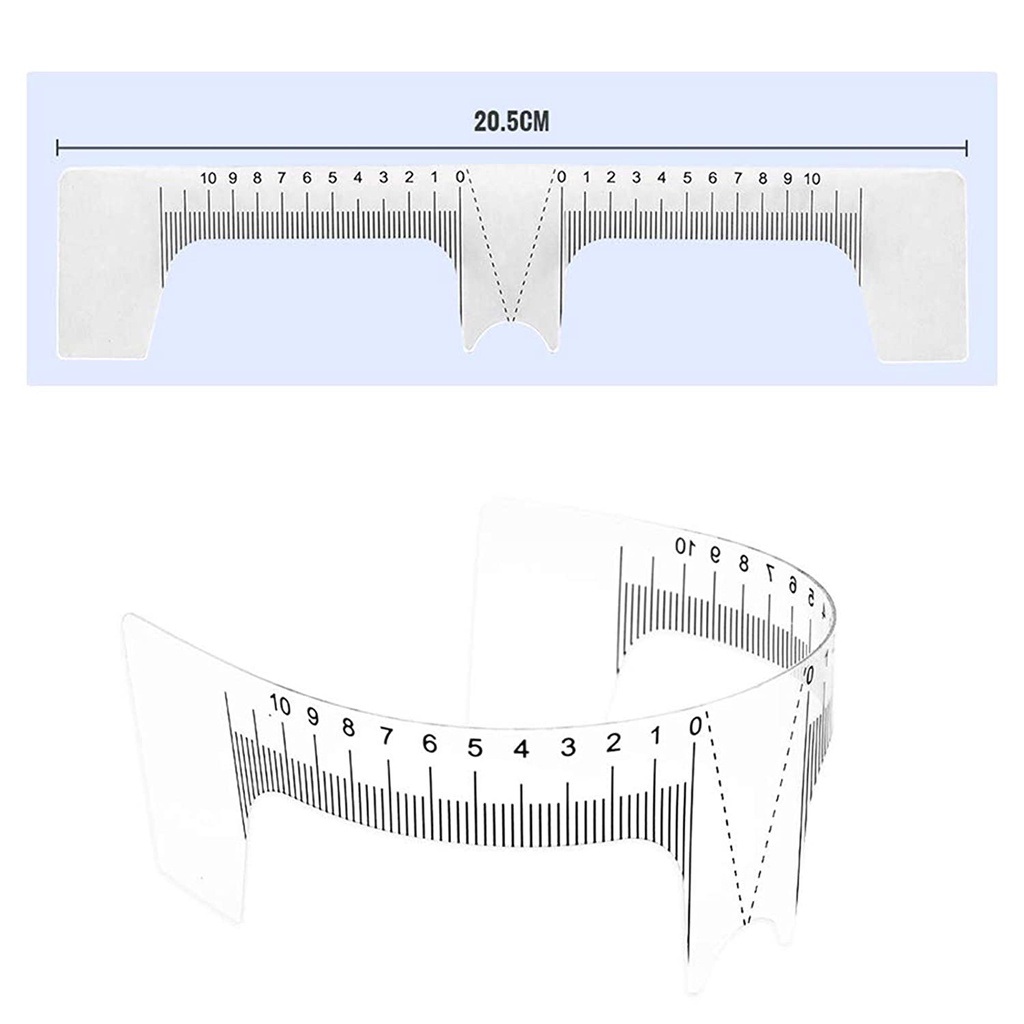 Eyebrow Ruler Sticker for Microblading Disposable Transparent Mapping ...