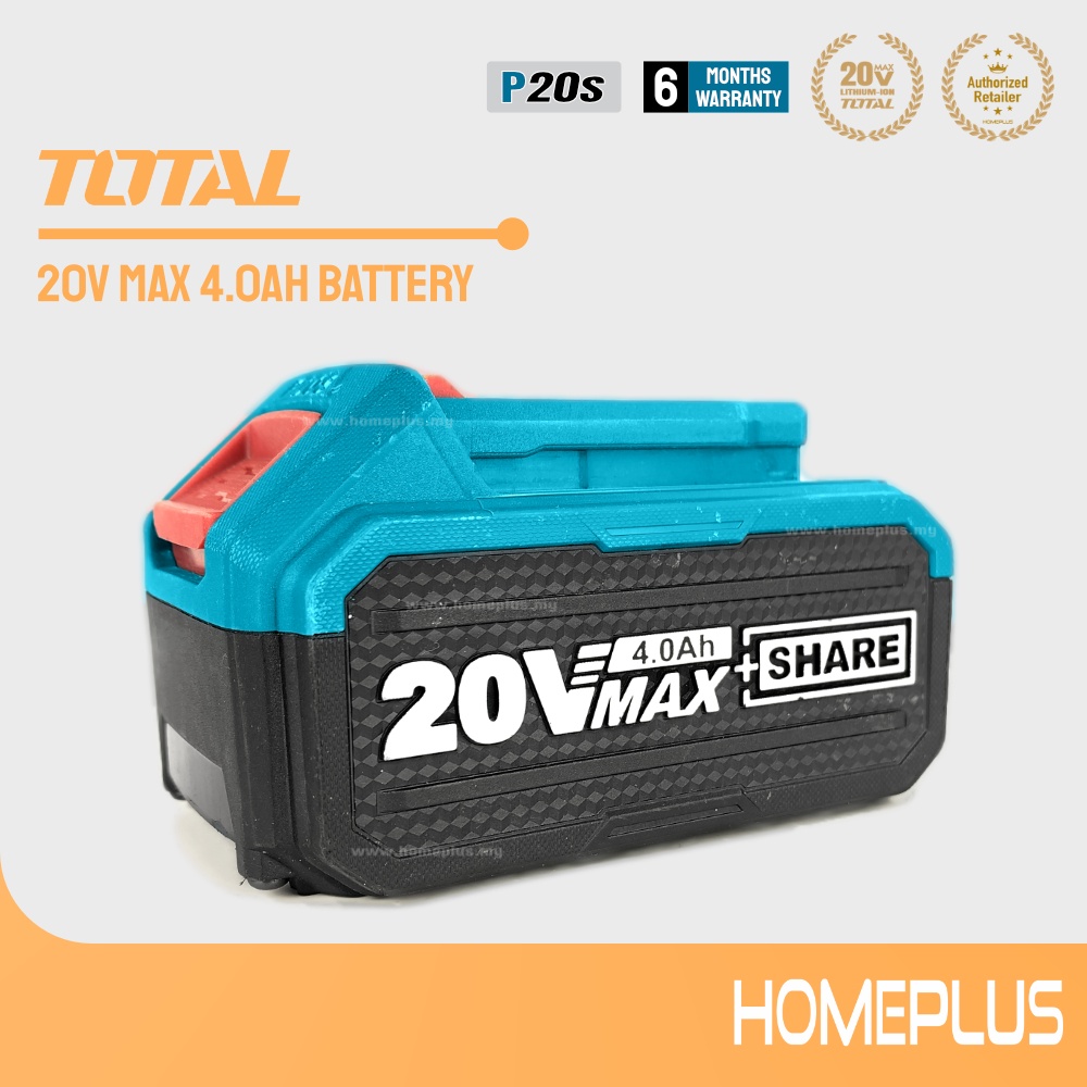 Homeplus Total TFBLI2002 20V MAX 4.0Ah LI-Ion Lithium Ion Battery Pack ...