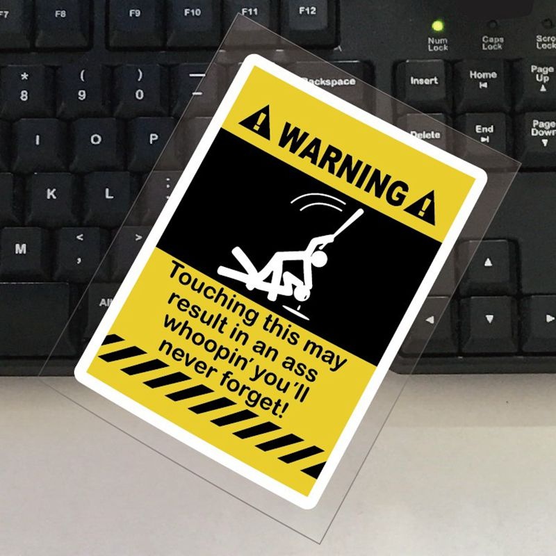 Do Not Touch Vinyl Decal Car Sticker Truck Car Window Bumper Sticker ...