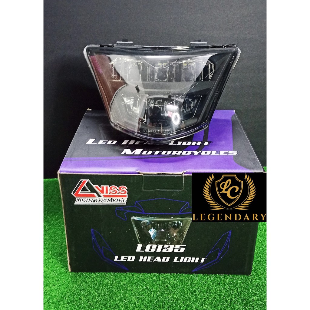 LC135 V1 V2 V3 V4 /RS150 /Y15ZR VISS LED HEAD LAMP (SMOKE) | Shopee ...