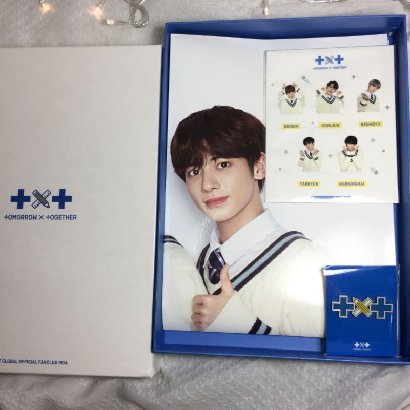 Txt first 1st moa kit (outbox + big poster + sticker set + badge ...