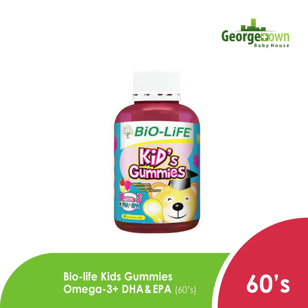 BIO-LIFE Bio-life KIDS GUMMIES (OMEGA-3+DHA&EPA) 60S (GTG) | Shopee ...