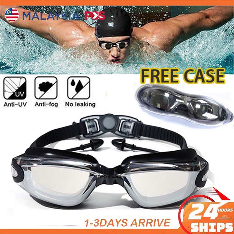 Ear Plug Gogle Goggle Swimming Goggles Adult Kids Safety 遊泳池 Swimming ...