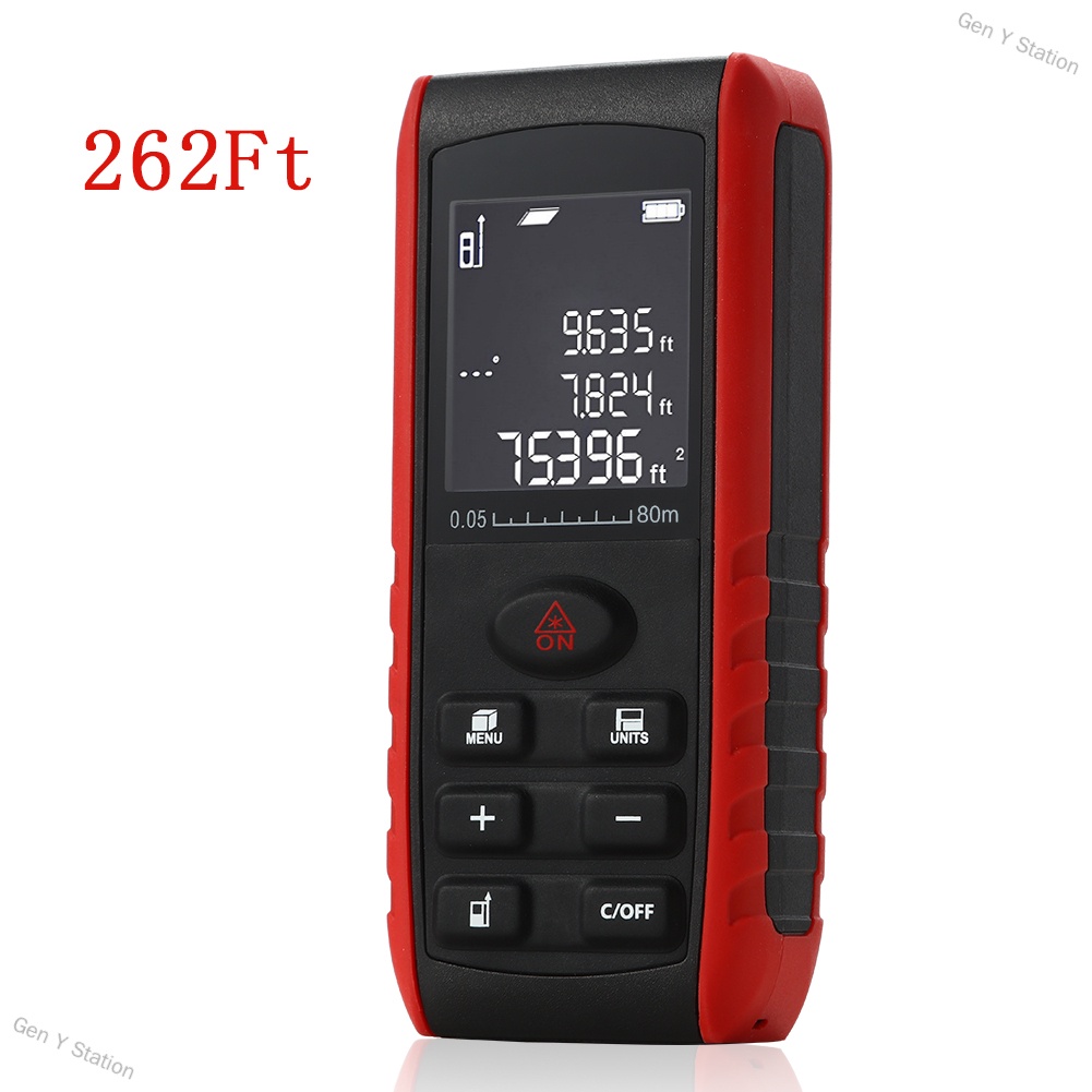 Gen Y Station Handheld Laser Distance Meter, Distance, Area, Volume And ...