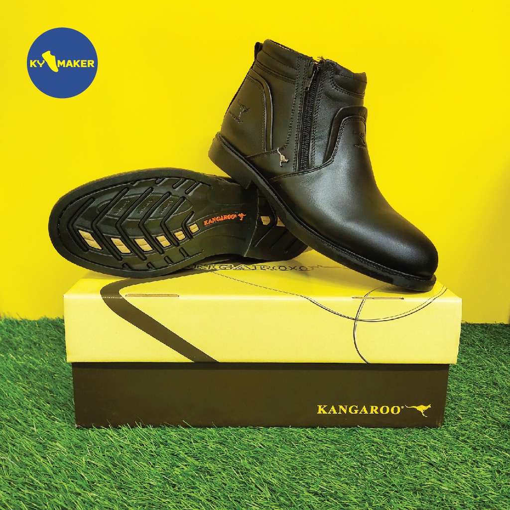 Kasut Kulit Formal Original Kangaroo Leather Mid Cut Office Footwear ...