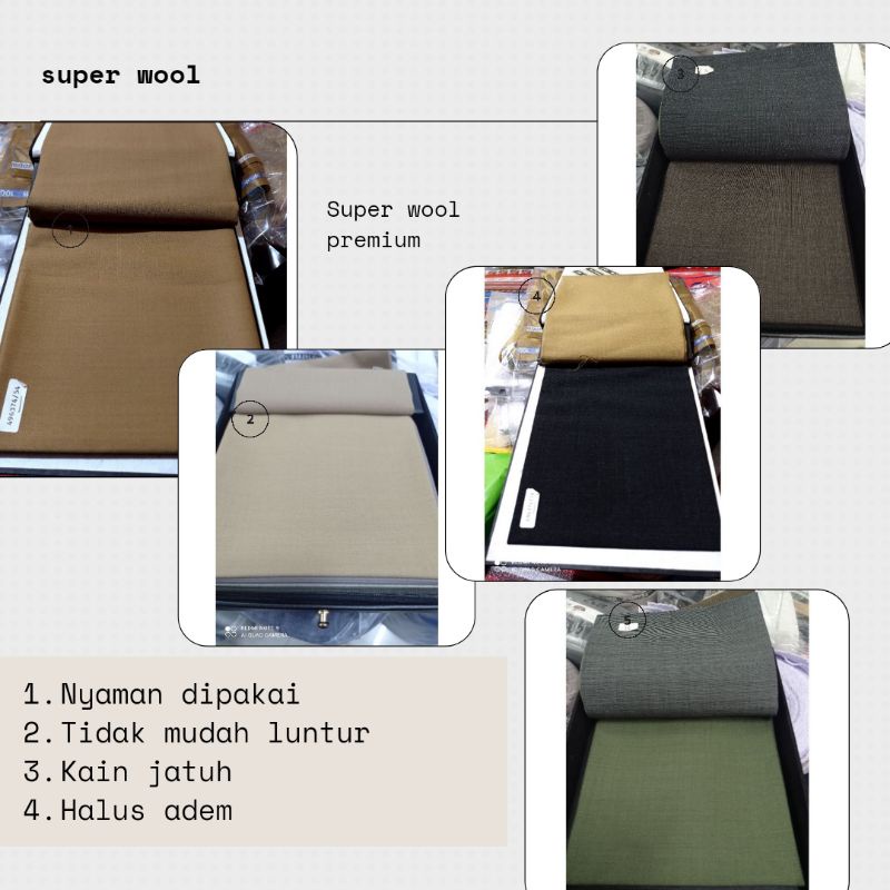 Genuine khaki wool local government cloth made from civil servant pdh ...