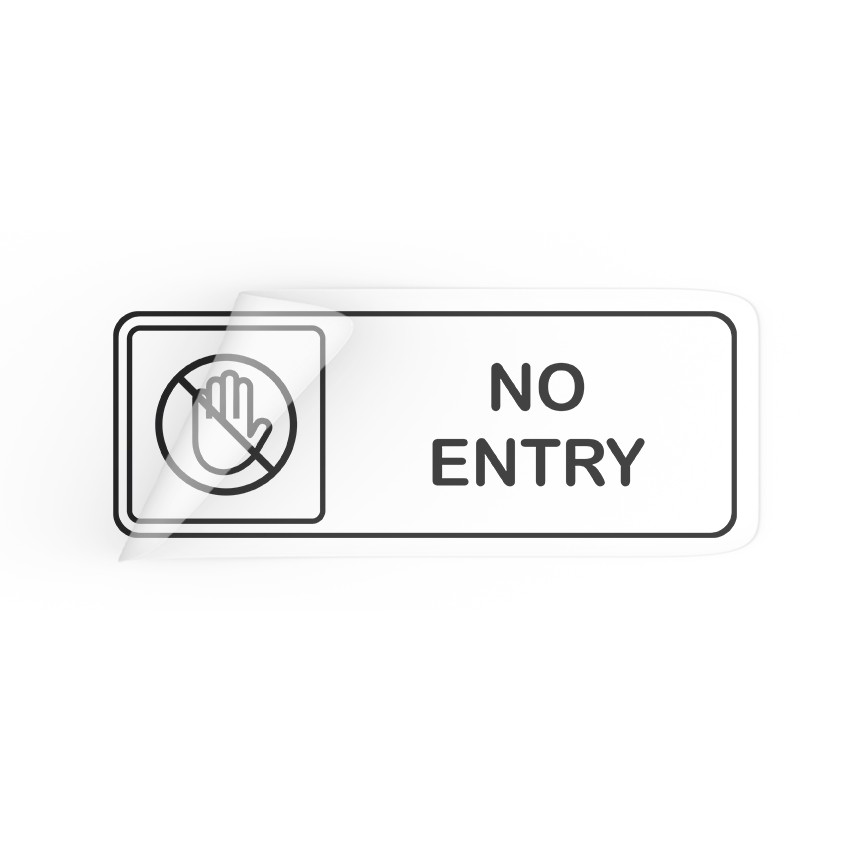No entry sticker - Room Marker - Door sticker - no entry - no entry ...