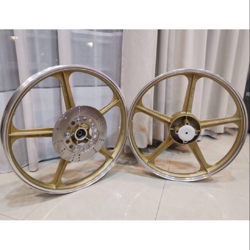 KAWASAKI AR80 ar-80 SPORT RIM 5L GOLD FULL COPY made in janpan FR140×18 ...