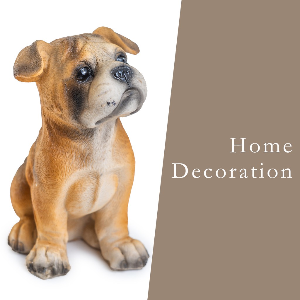 Polyresin Dog Cute Design Decorative Statue Home Decor Sculpture ...