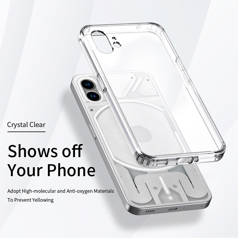 Crystal Clear Phone Case for Nothing Phone 1 Soft TPU Bumper ...