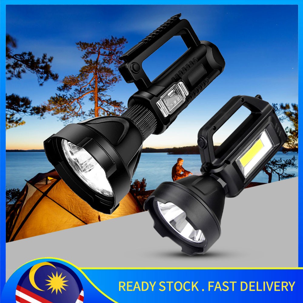 🔥Ready Stock🔥Flashlight Portable Rechargable LED Super Bright ...