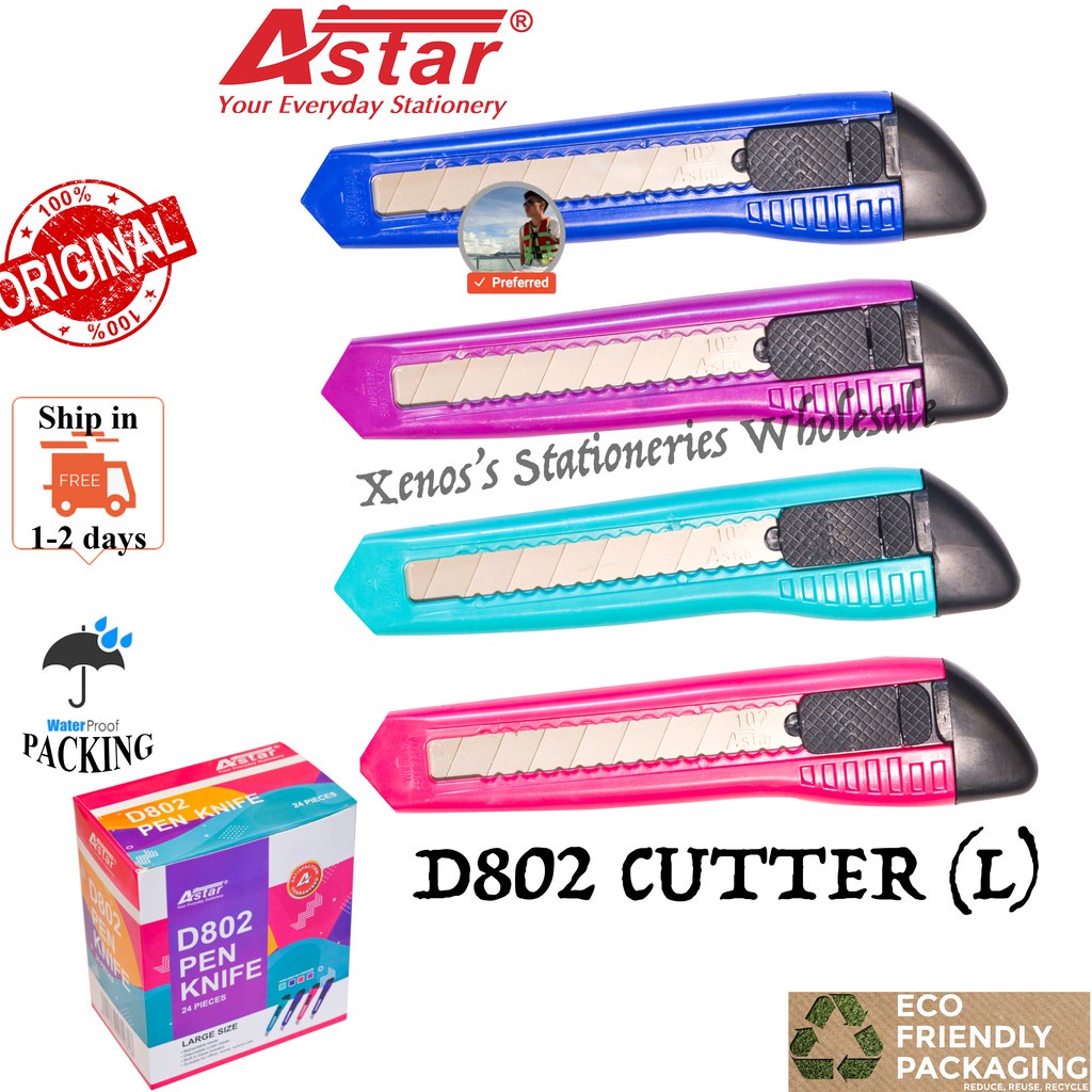 ASTAR CUTTER D802 / ASTAR PEN KNIFE D802 (LARGE) (READY STOCK / 100% ...