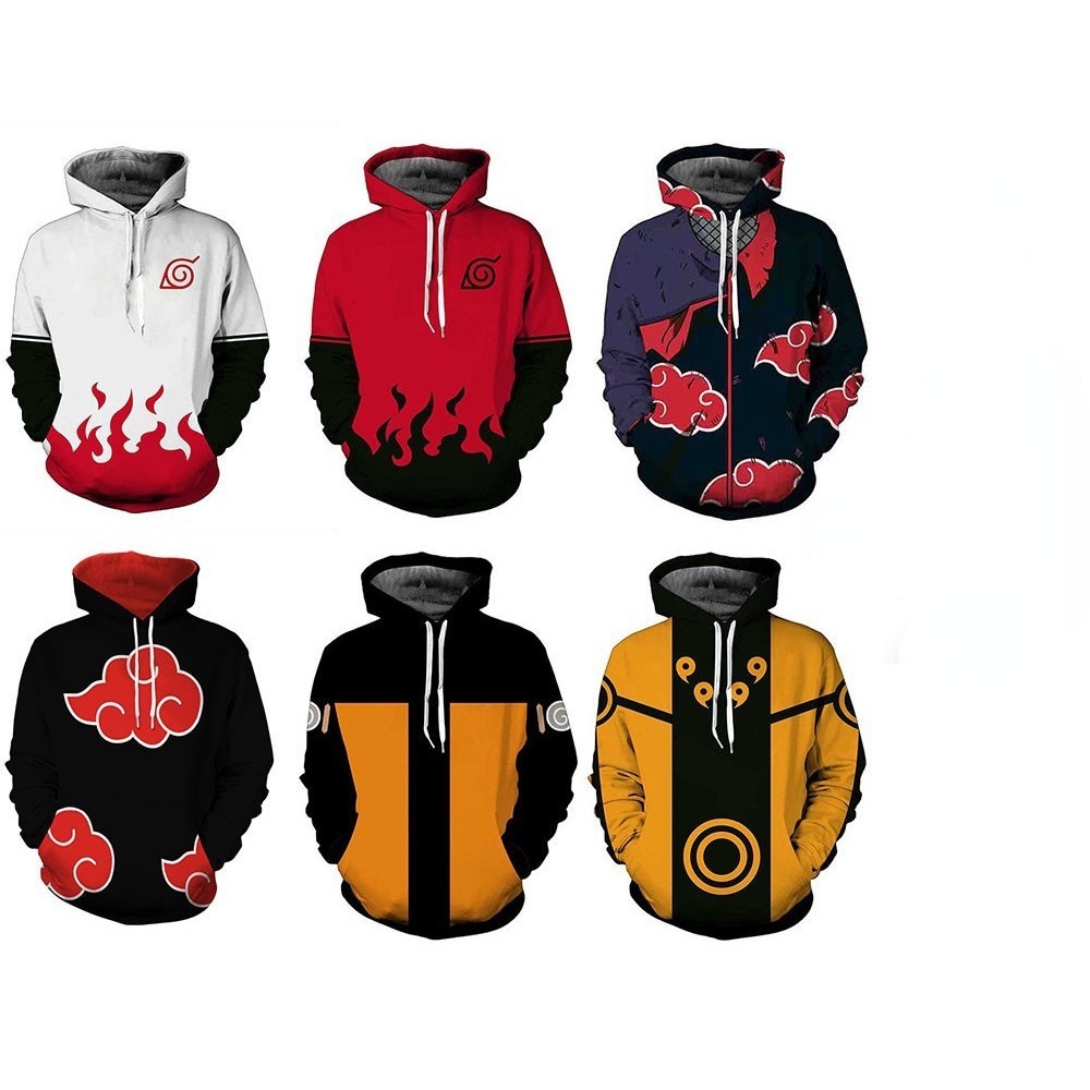 Men's Casual Women's Naruto Uchiha Itachi Hoodie Pullover Hokage Ninjia ...