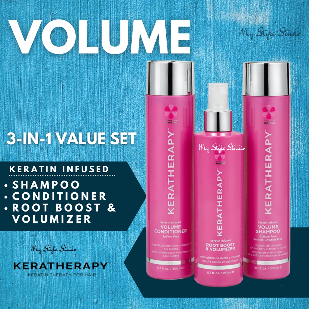 Keratherapy Keratin Infused Volume (Shampoo / Conditioner / Root Boost ...