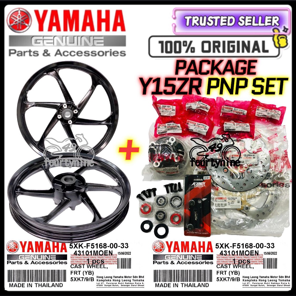 100% ORIGINAL Y15 Y15ZR ( PNP ) Y125 Y125Z Y125ZR SPORT RIM CAST WHEEL 5XK | Shopee Malaysia