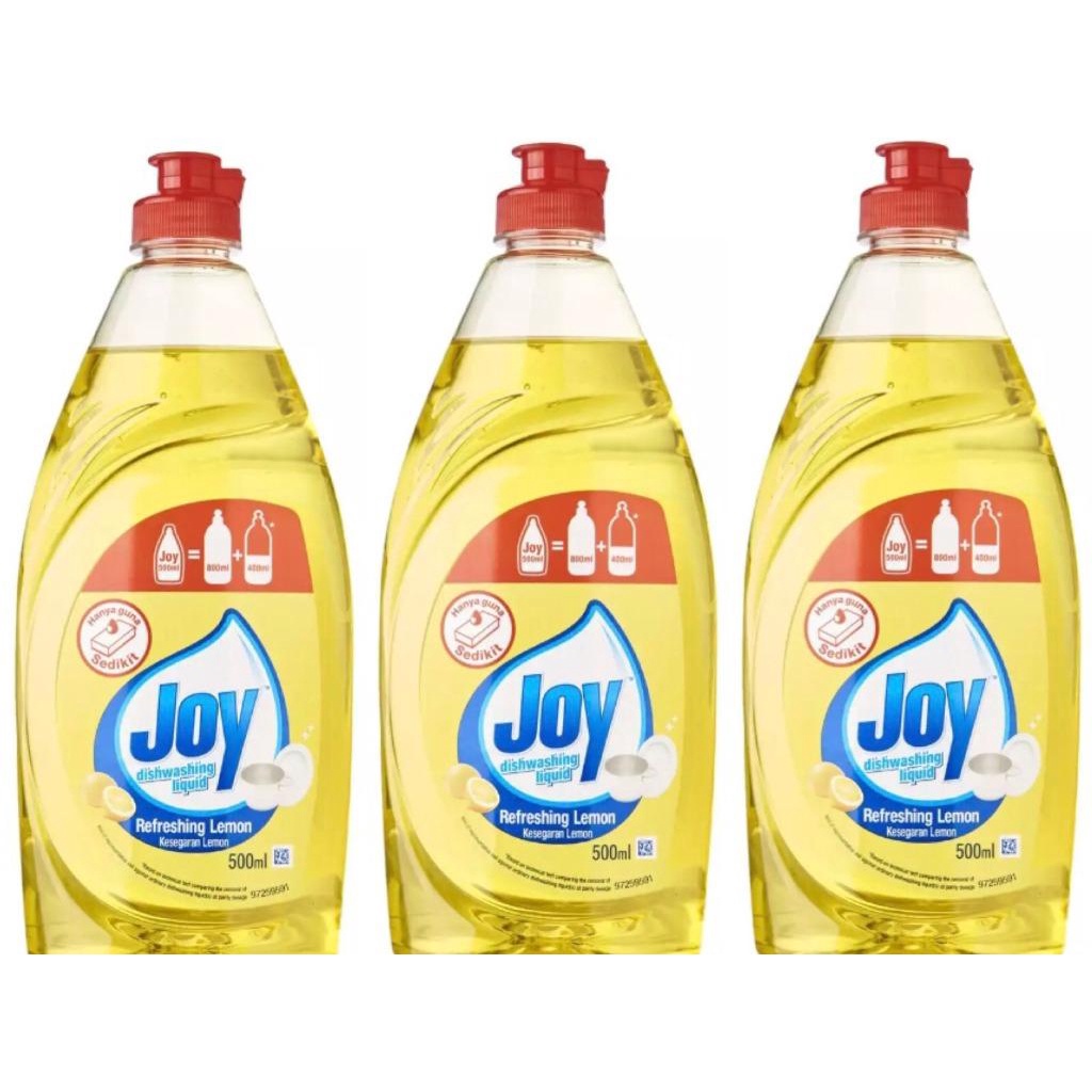 Joy Kitchen Dishwash [3 Bottles] Liquid Bottle LEMON/LIME (500ml ...