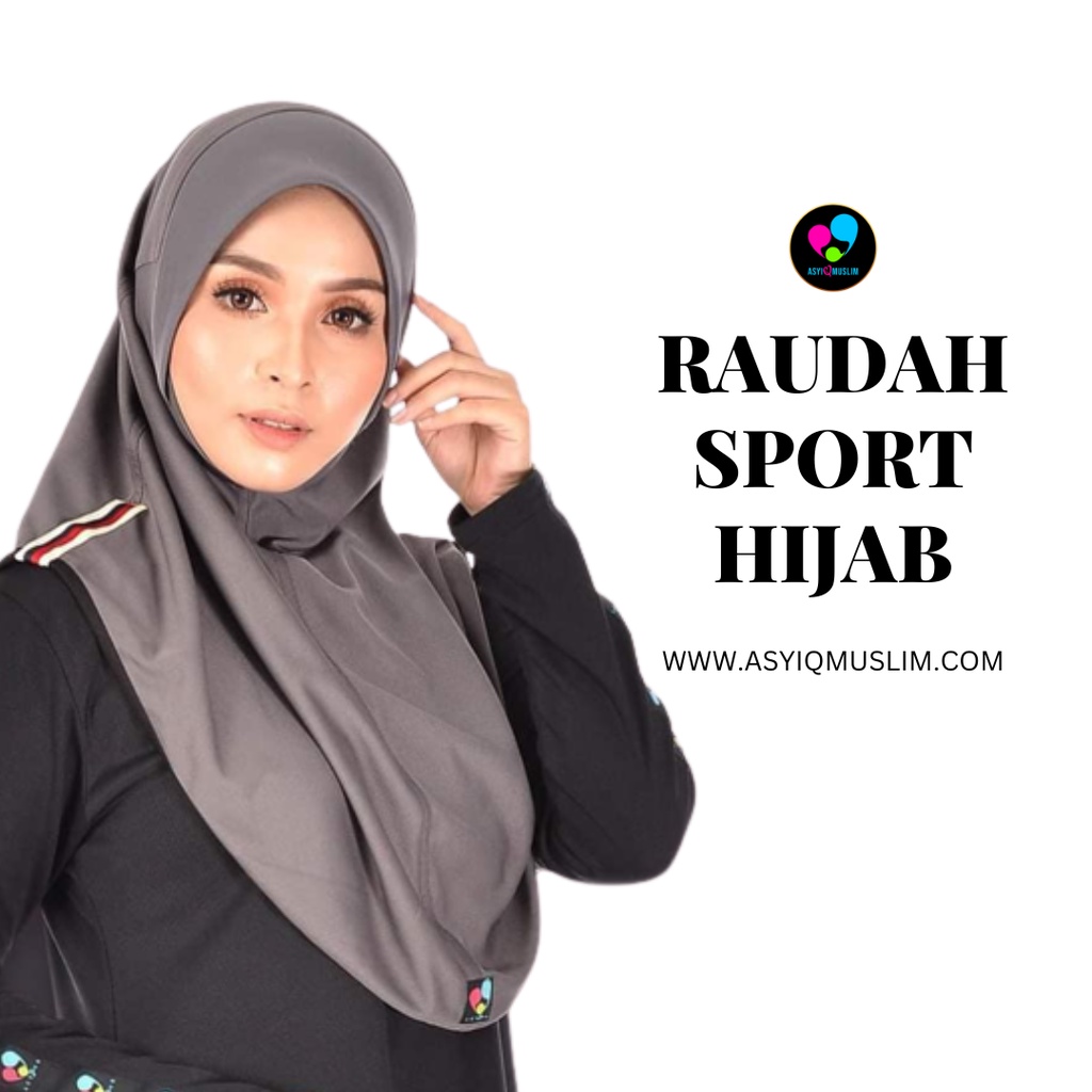 Tudung Sarung Sukan Muslimah AsyiQmuslim (RAUDAH SPORT HIJAB) | Shopee Malaysia
