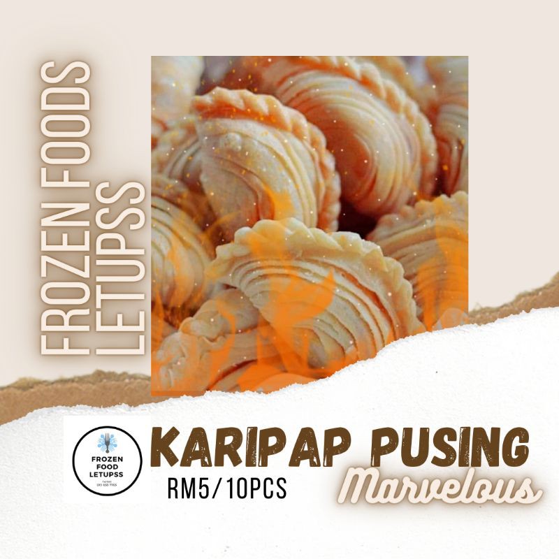 Frozen Foods LETUPSS - Karipap Pusing/Kentang, Bom, Donut, Kasturi ...