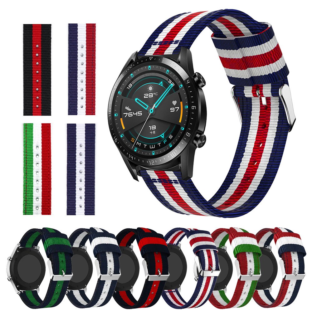 Replacement Nylon Strap for Huawei Watch GT GT2 GT3 SE GT4 GT5 Pro 46mm ...