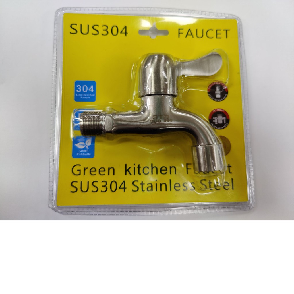 STD SUS 1/2" 304 S/STEEL BIB TAP | Shopee Malaysia