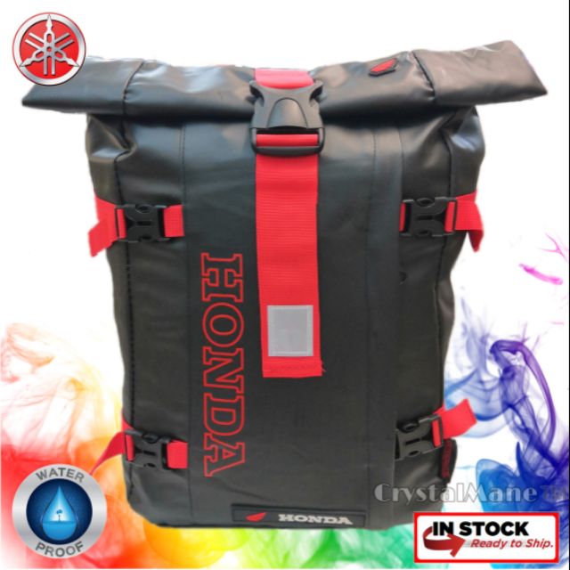 HONDA Waterproof 💦 Bikers "L" Size Backpack.Beg Galas Belakang ...