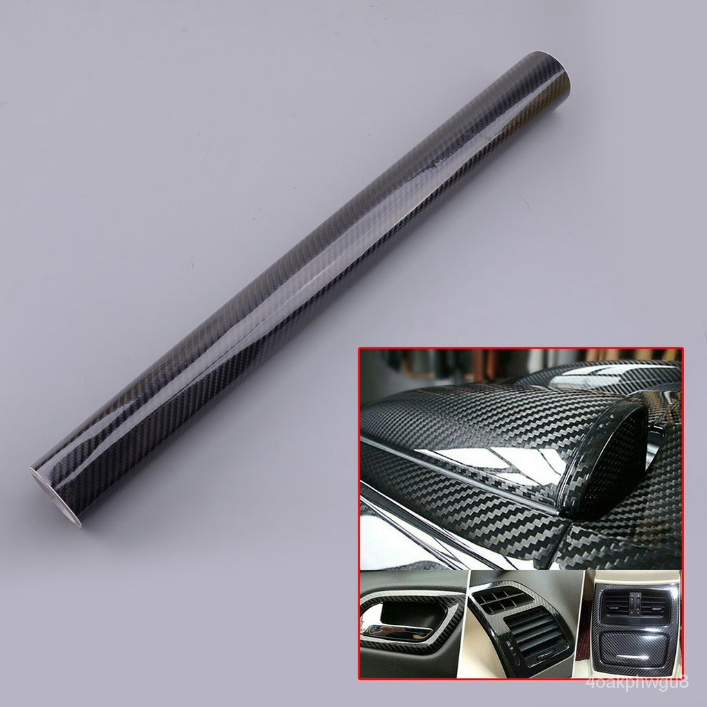 Car Auto 6D Carbon Fiber Texture Vinyl Universal Interior Wrap Stickers ...
