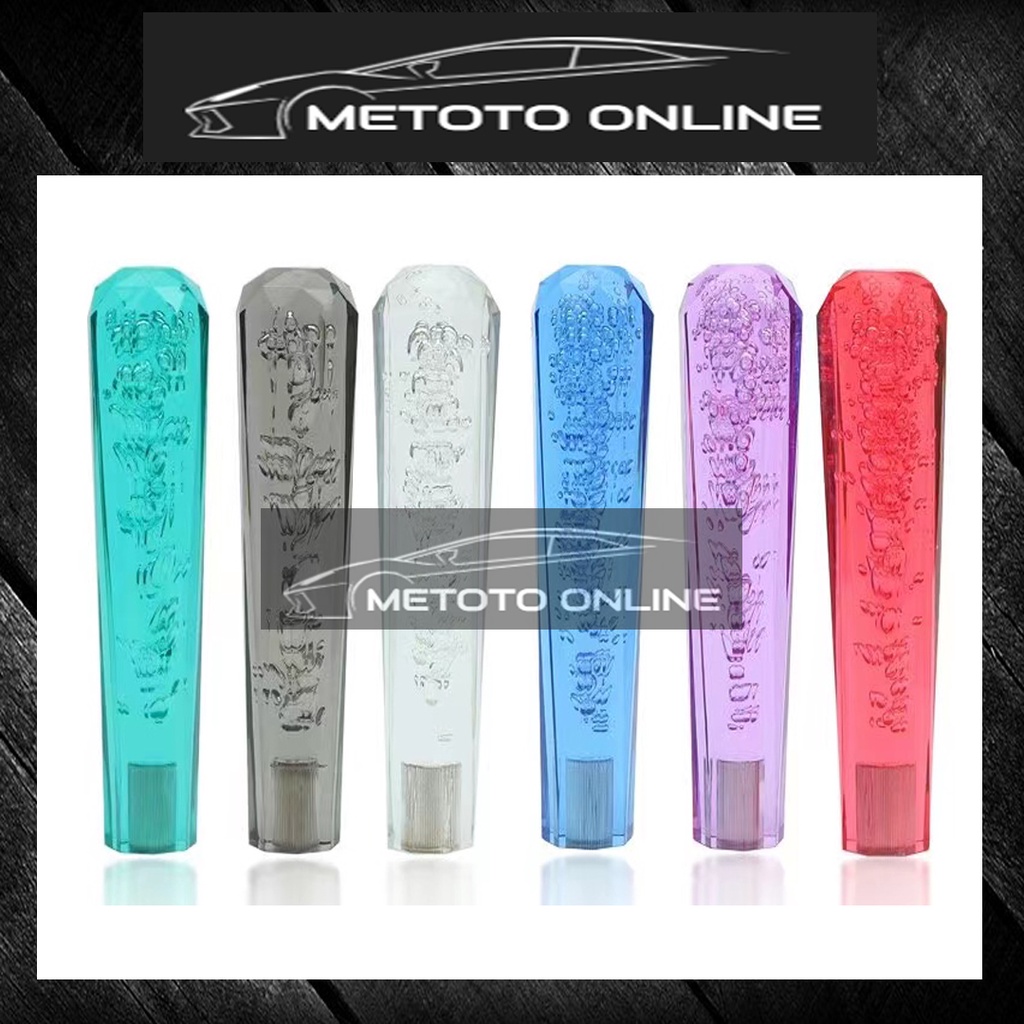Universal Acrylic Crystal Bubble Car Shift Knob AT/MT Car Gear Knob ...