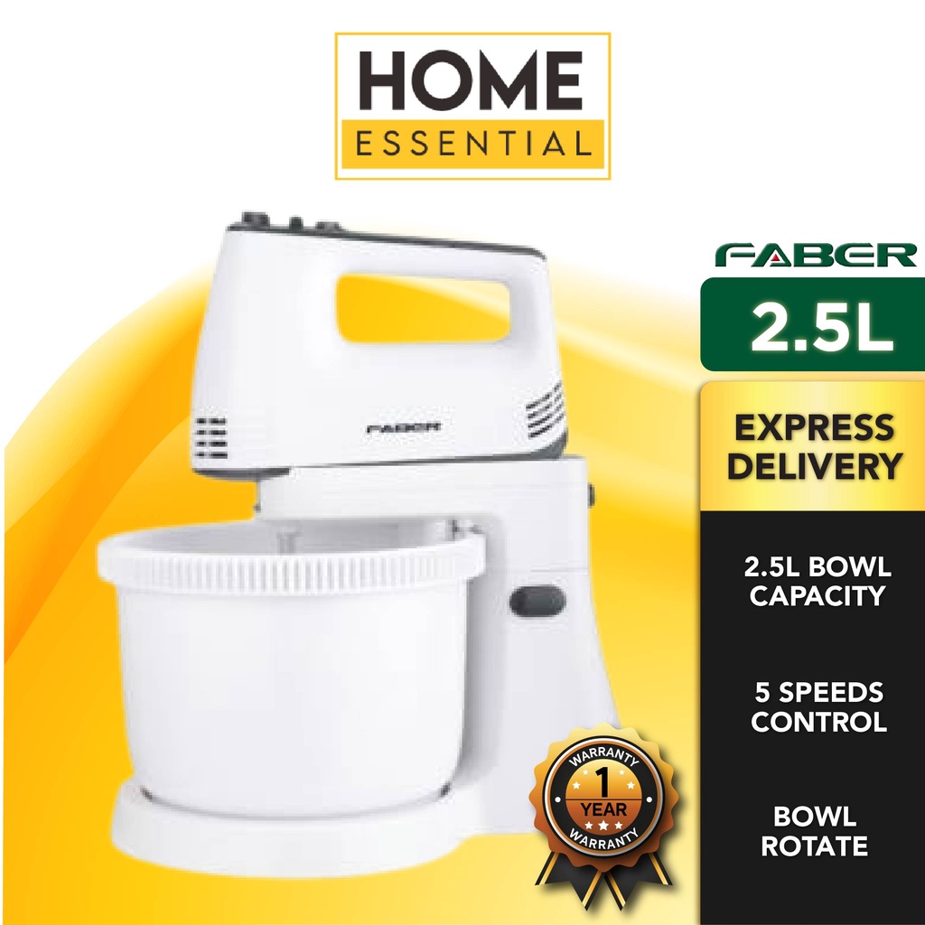 Faber Plastic Bowl Capacity Stand Mixer (2.5L/200W) FM225 | Shopee Malaysia