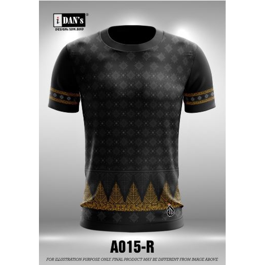 A015 BATIK SONGKET SUBLIMATION ROUND NECK SHORT SLEEVE TSHIRT | Shopee ...