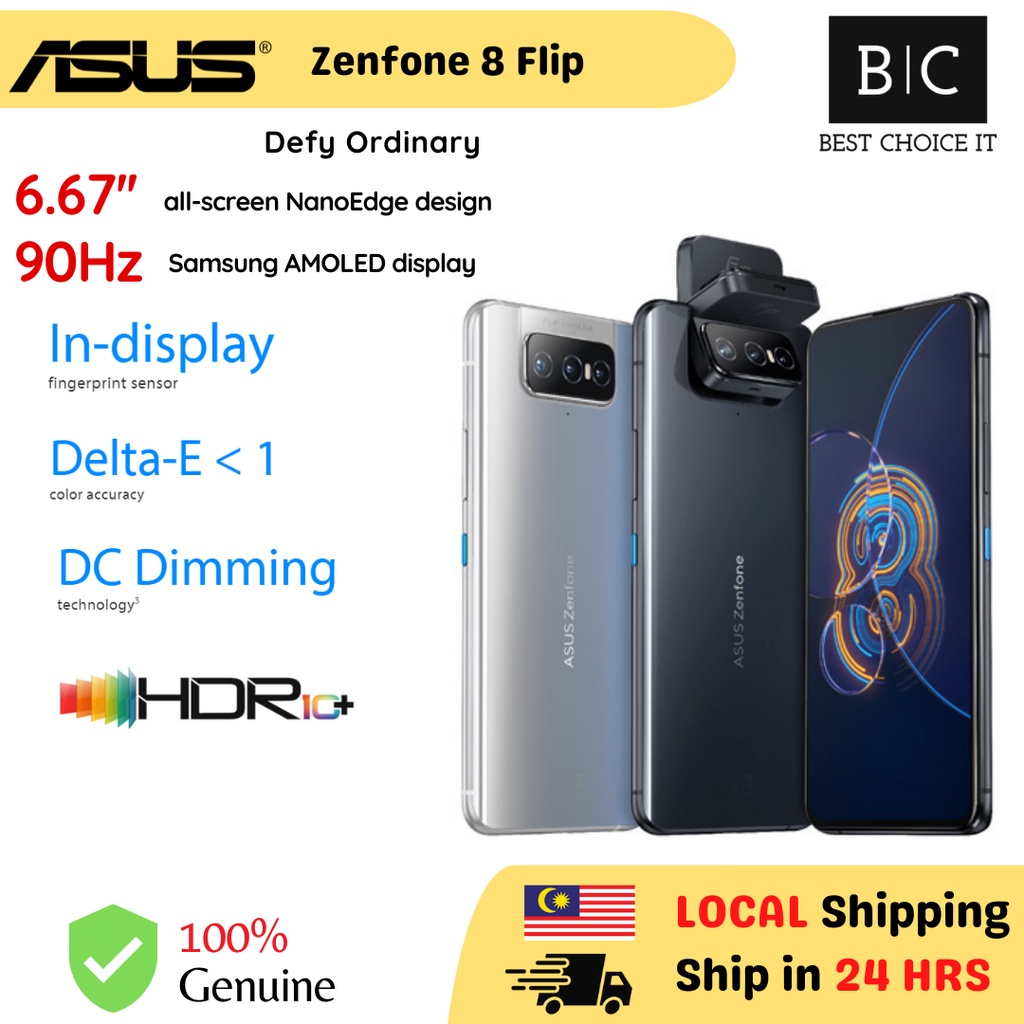 Asus Zenfone 8 Flip (Snapdragon 888 5G , 6.67" Super AMOLED 90Hz , 5000mAh high-capacity battery ...