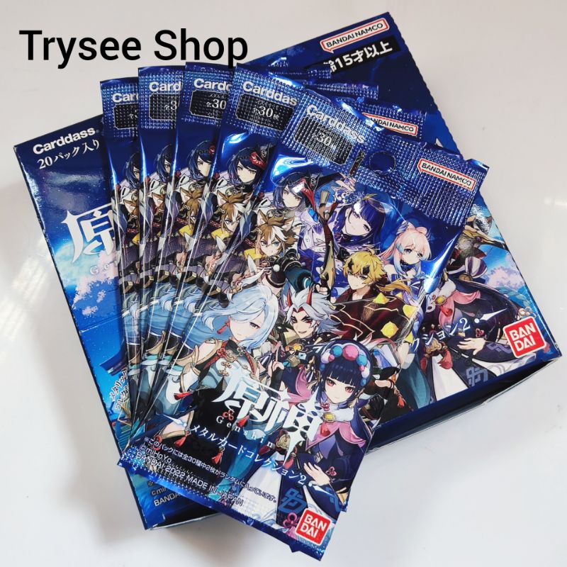 Genshin Impact Metal Card Collection Bandai Namco/Mihoyo Eula Shenhe ...