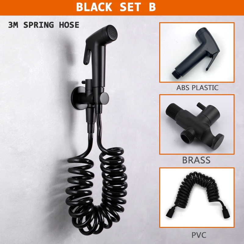 Bidet Sprayer Shataff Set Toilet Partner Matt Black Gold Metal Grey ...