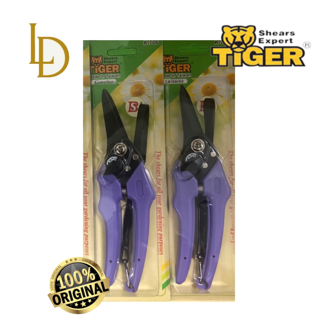 ORIGINAL TIGER PRUNING SHEAR K-706 Cutter For Electrical / Cutting Zinc ...