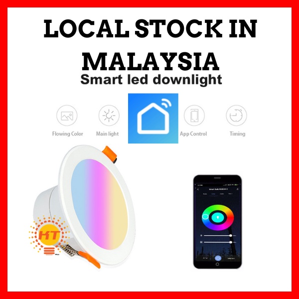 Smart Life Tuya Wifi LED Downlight Dimming RGBCW | Shopee Malaysia