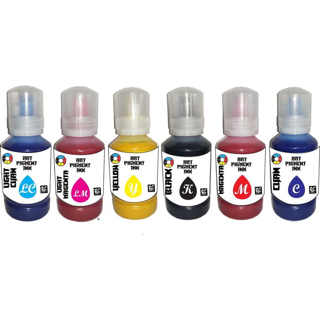 Art pigment Ink CMYK LC LM for Epson L series (For Heat Transfer Paper ...