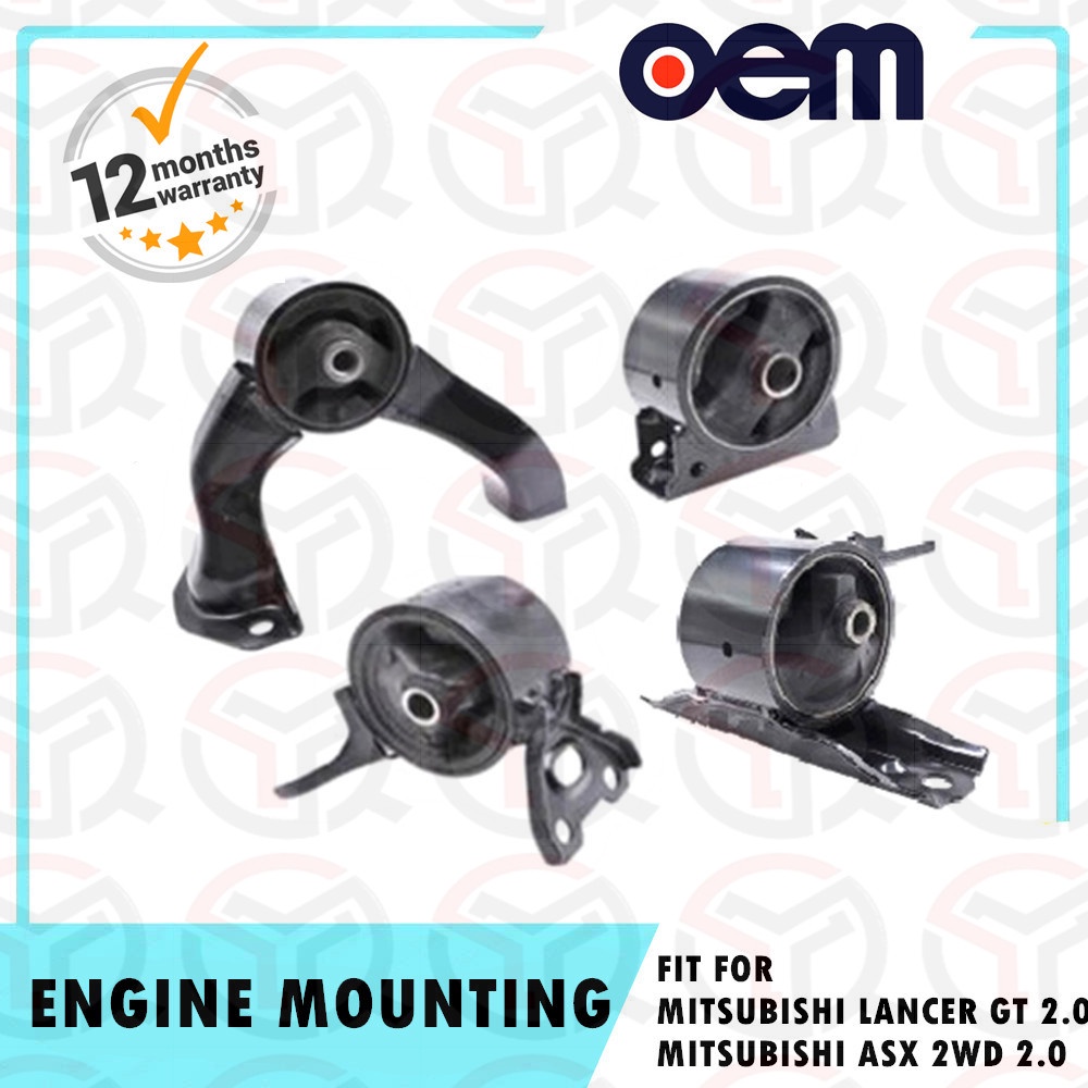 MITSUBISHI LANCER GT 2.0 ASX 2.0 2WD ENGINE MOUNTING SET (4 PIECE) (1 ...