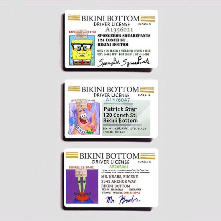 GETO CARDS MALAYSIA SPONGEBOB DRIVER LICENSE SKIN CARD ATM PATRICK ...