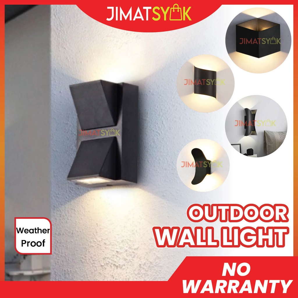 LED Wall Light Up and Down Weatherproof Wall Lamp Lampu Dinding Luar ...