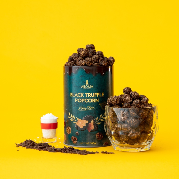 Aroma Truffle Black Truffle Popcorn (Messy Choco) | Shopee Malaysia