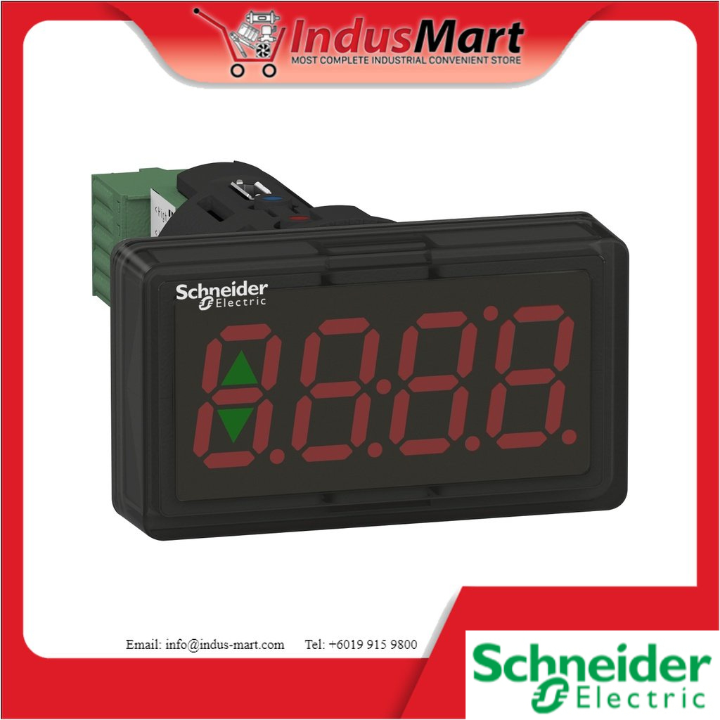 SCHNEIDER ELECTRIC XBH1AA0R4 Harmony XB5, Digital Panel Meter, LED ...
