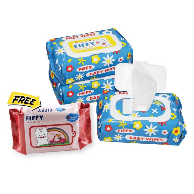 Fiffy Baby Wipes (3x100's + 30's) | Shopee Malaysia