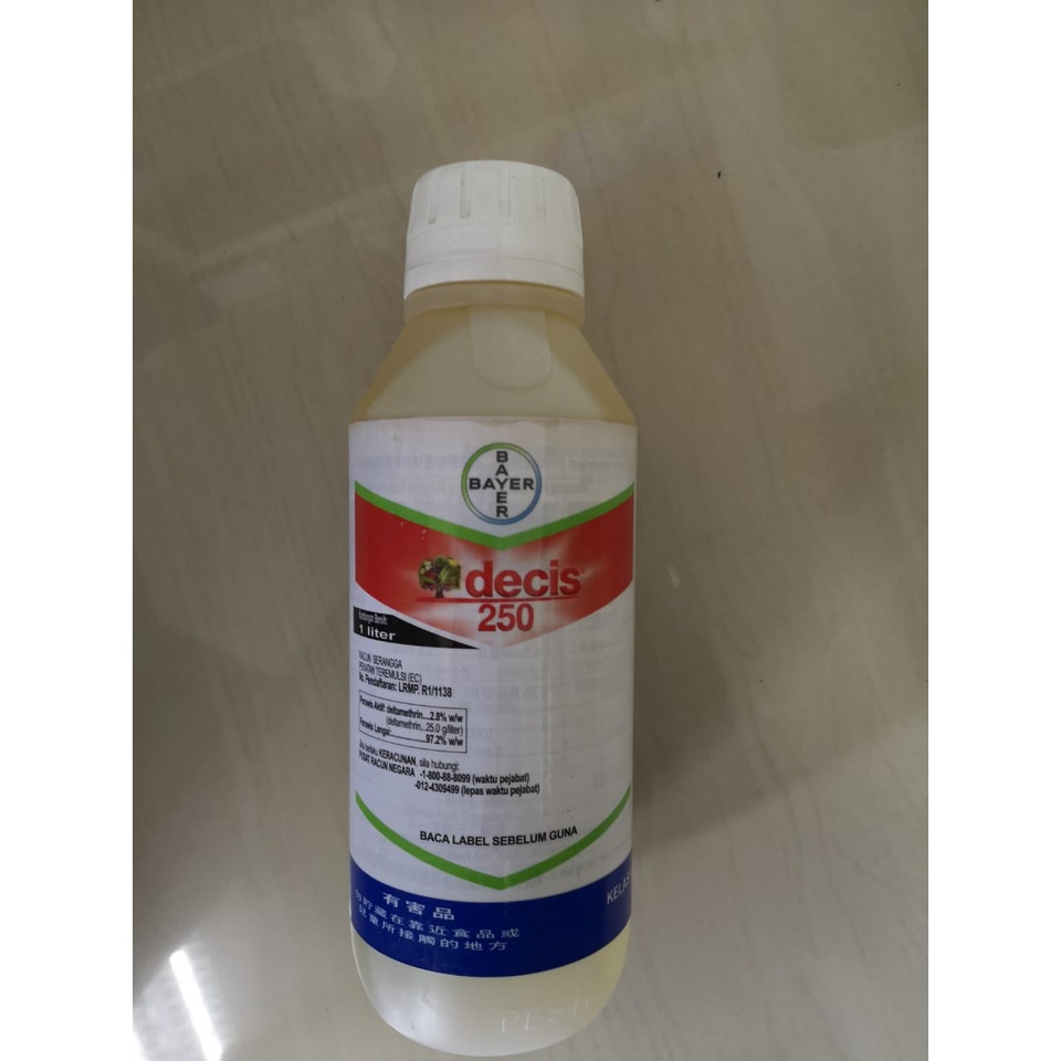 1LIT DECIS 250 BAYER deltamethrin 2.8% ( Racun Anai Anai ) | Shopee ...